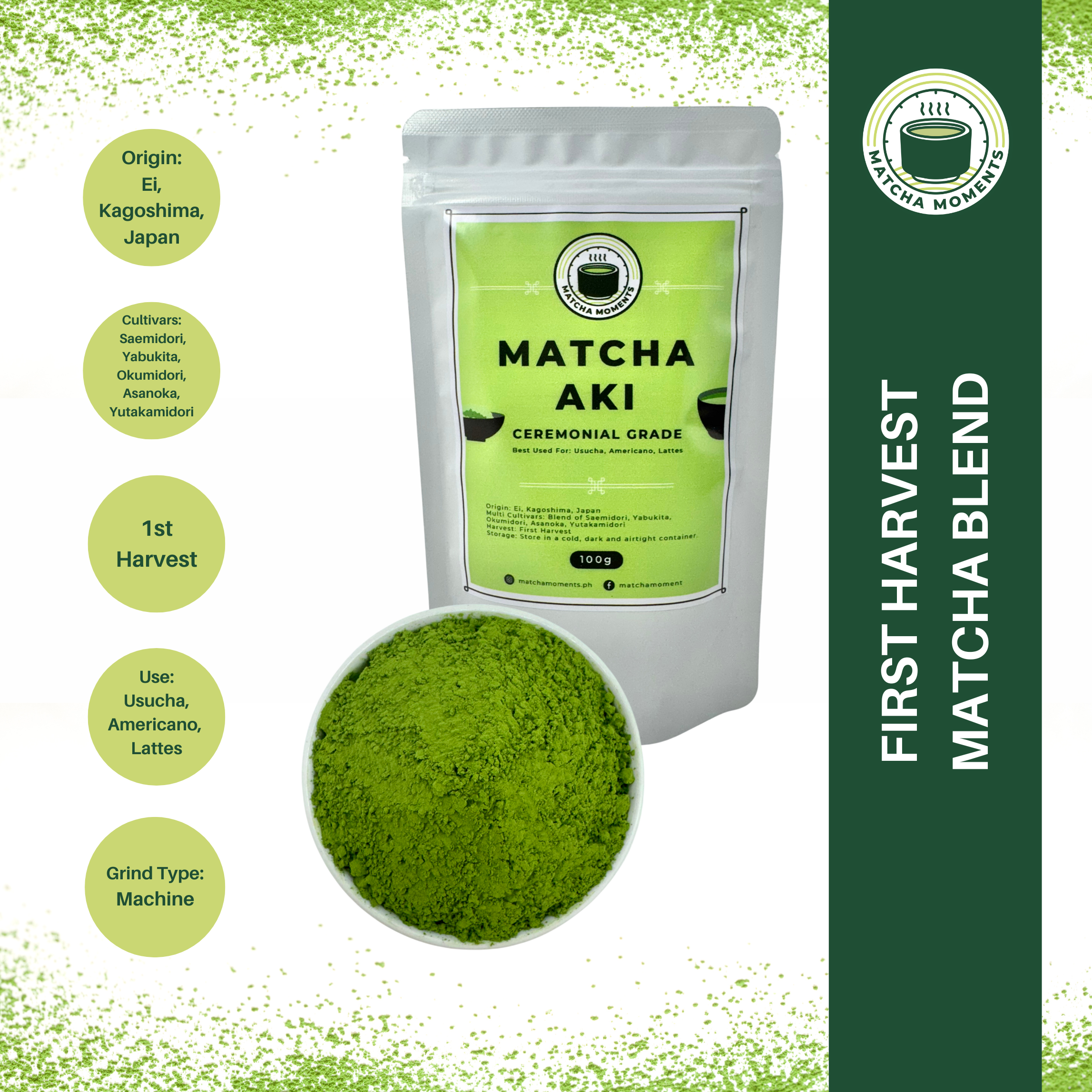 Matcha Aki - First Harvest Matcha Blend – Matcha Moments